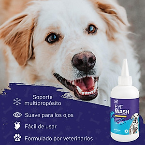 Spanielbuns Dog Eye Drops 200ml,All Natural Ingredients Eye Wash for Dogs and Cats, Cleanses Tear Stains,Goop Mucus, Improves Allergy Symptoms and Dry Eyes