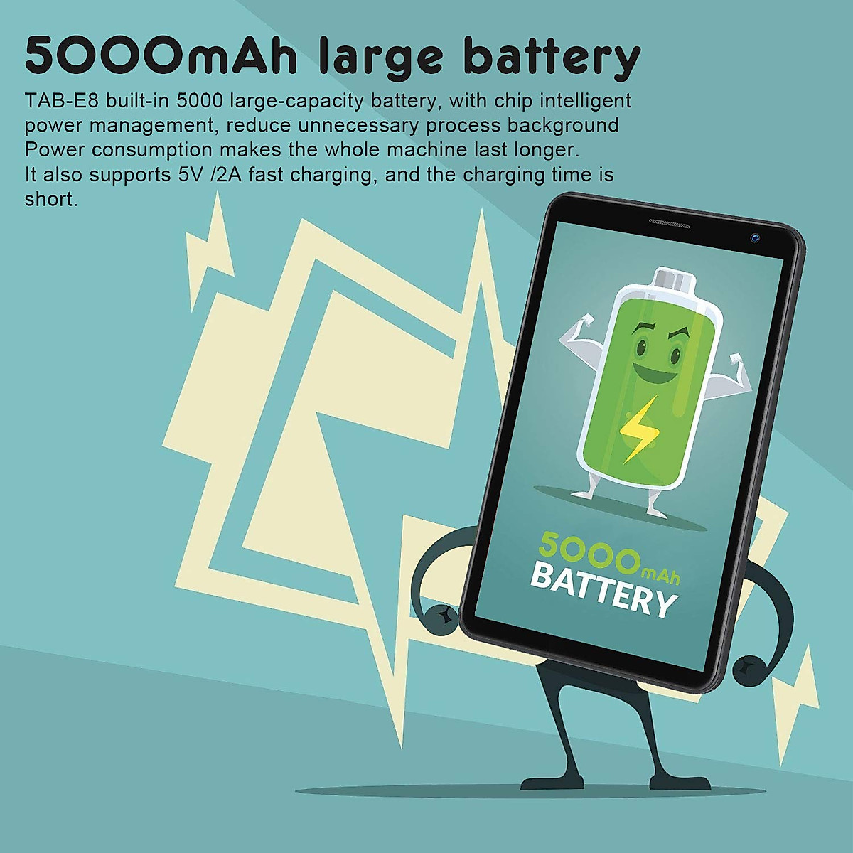 DUODUOGO Android 10.0 Tablets 3GB RAM 32GB ROM 128GB Extended, 4 Core 1.6Ghz CPU, Dual Camera, 8 Inch WiFi Tablet PC (Gray)