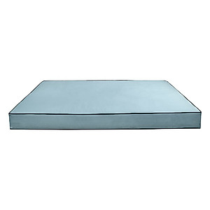 Prolinemax Contrast Pipe 8" Twin-XL Size 80x39x8 Velvet Indoor Daybed Mattress Fitted Sheet |Cover ONLY|-AD355