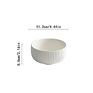 EERINESS Dinner Plates Soup Bowls Japanese Rice Bowl Household Ceramic Bowl Salad Bowl Fruit Bowl Small Soup Bowl For Salad, Soup, Pasta Ramen Bowl (Color : B)