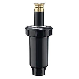 Orbit 54242 2-Inch 400-Series Professional Pop-Up Sprinkler Spray Head with Brass Nozzle, Half Circle , Black