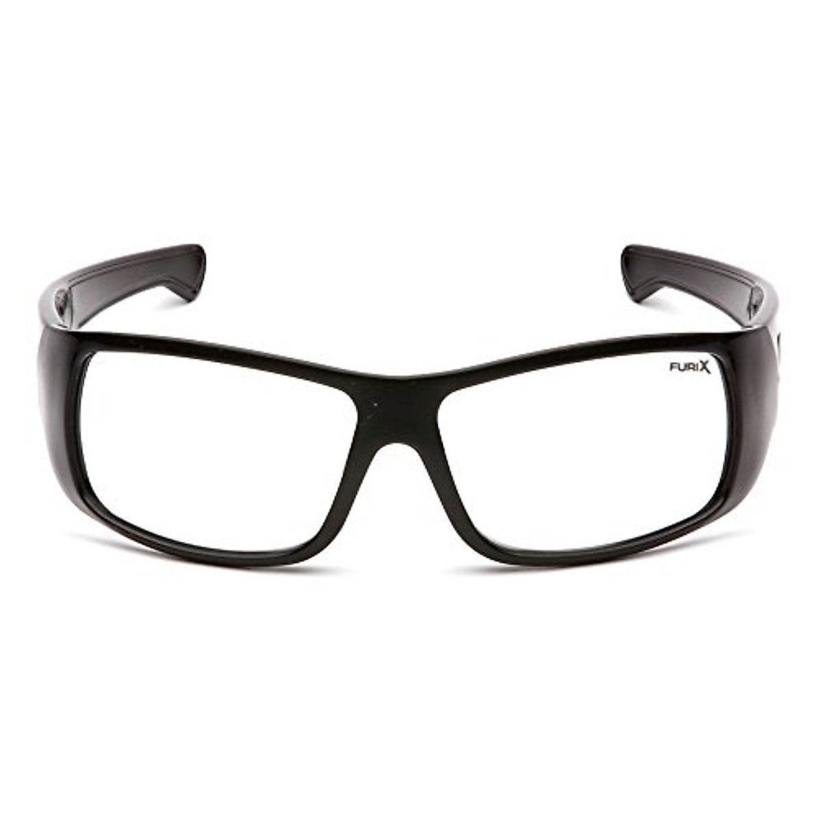 Pyramex Furix Safety Glasses, Black Frame/Clear Anti-Fog
