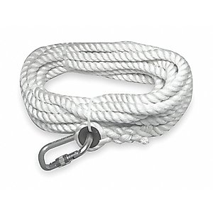 Miller Vertical Lifeline, 50 ft. Length, Temporary Installation, 1 Workers Per System - 194R-2-Z7/50FT