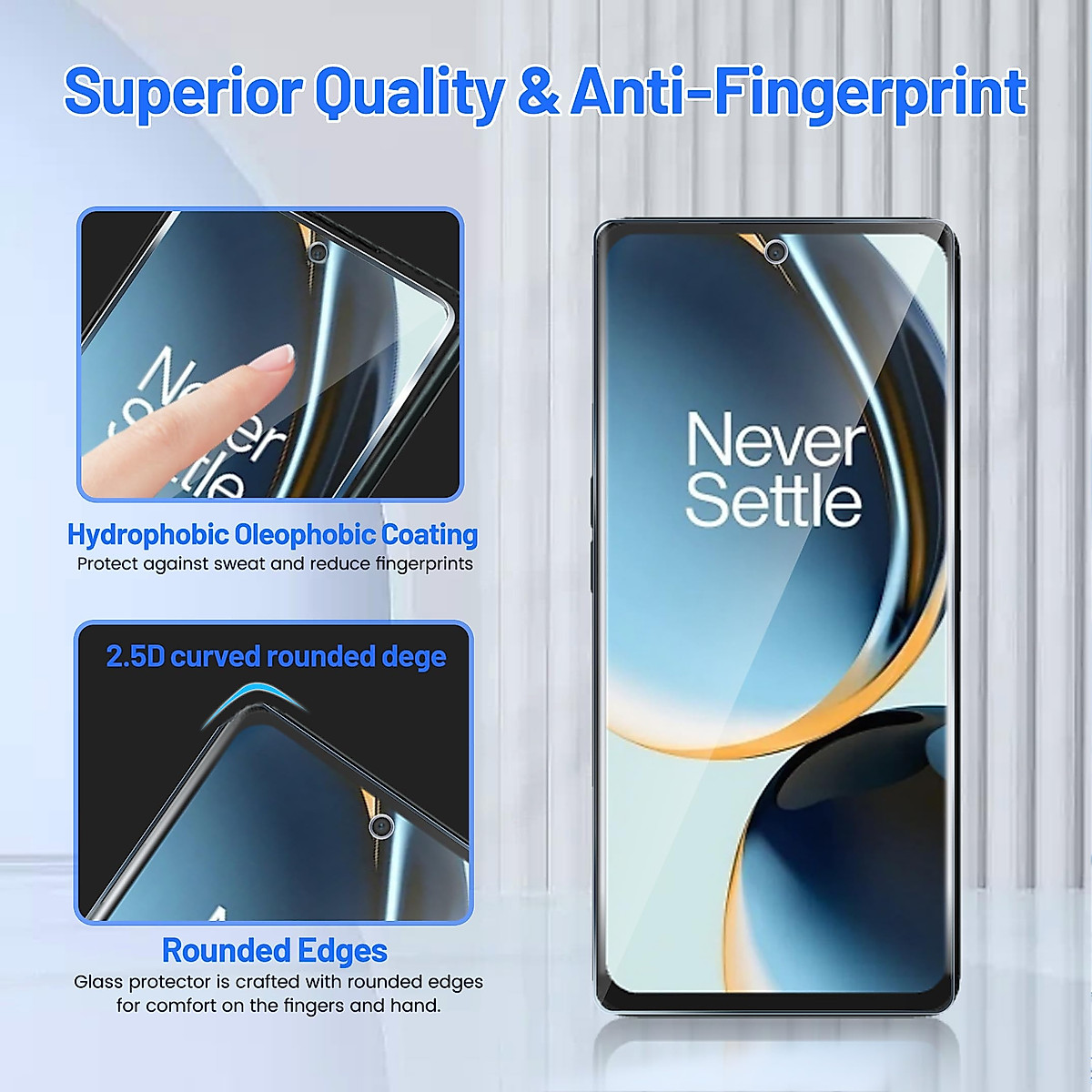 TQLGY 3 Pack Screen Protector for OnePlus Nord N30 5G with 3 Pack Camera Lens Protector, Ultra HD Tempered Glass, 9H Hardness, Anti-Scratch, Bubble Free, Easy Installation, Case Friendly