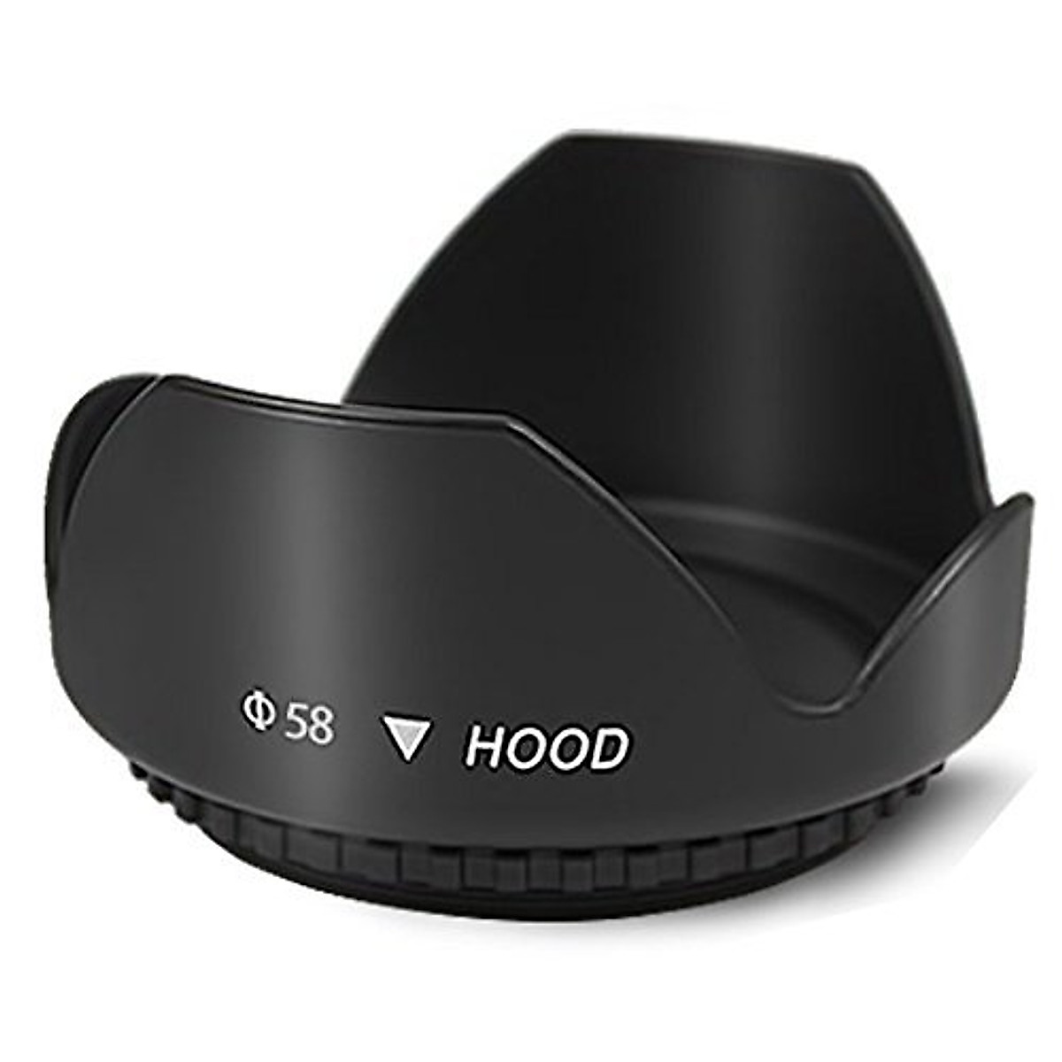 58mm Digital Tulip Flower Lens Hood for Canon Rebel T5, T6, T6i, T7i, T8i, EOS 80D, EOS 90D, EOS 77D, SL3 Cameras with Canon EF-S 18-55mm is STM Lens