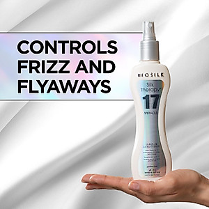 BioSilk Silk Therapy Miracle 17 Leave-In Conditioner, Reconstructs & Repairs Dry & Damaged Hair, Sulfate, Paraben, & Cruelty-Free, 5.64 Oz