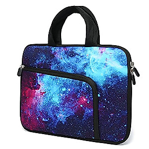14 15 15.4 15.6 inch Laptop Handle Bag Computer Protect Case Pouch Holder Notebook Sleeve Neoprene Cover Soft Carrying Case with Extra Pockets for Dell Lenovo Toshiba HP Chromebook ASUS Acer(Galaxy)