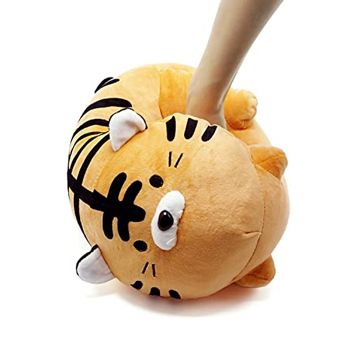Onsoyours Cute Plush Tiger Doll Stuffed Fluffy Tiger Plush Toy Soft Animal Plush Pillow for Kids (Brown Tiger, 13.7")