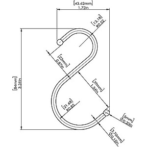 Powerful Metal S-Shaped Silver Hooks Hangers Heavy-Duty Stainless Steel Nickel Hanger Storage Rack for Closet, Work Shop, Bathroom, Garden, House Kitchen (20 Pack)