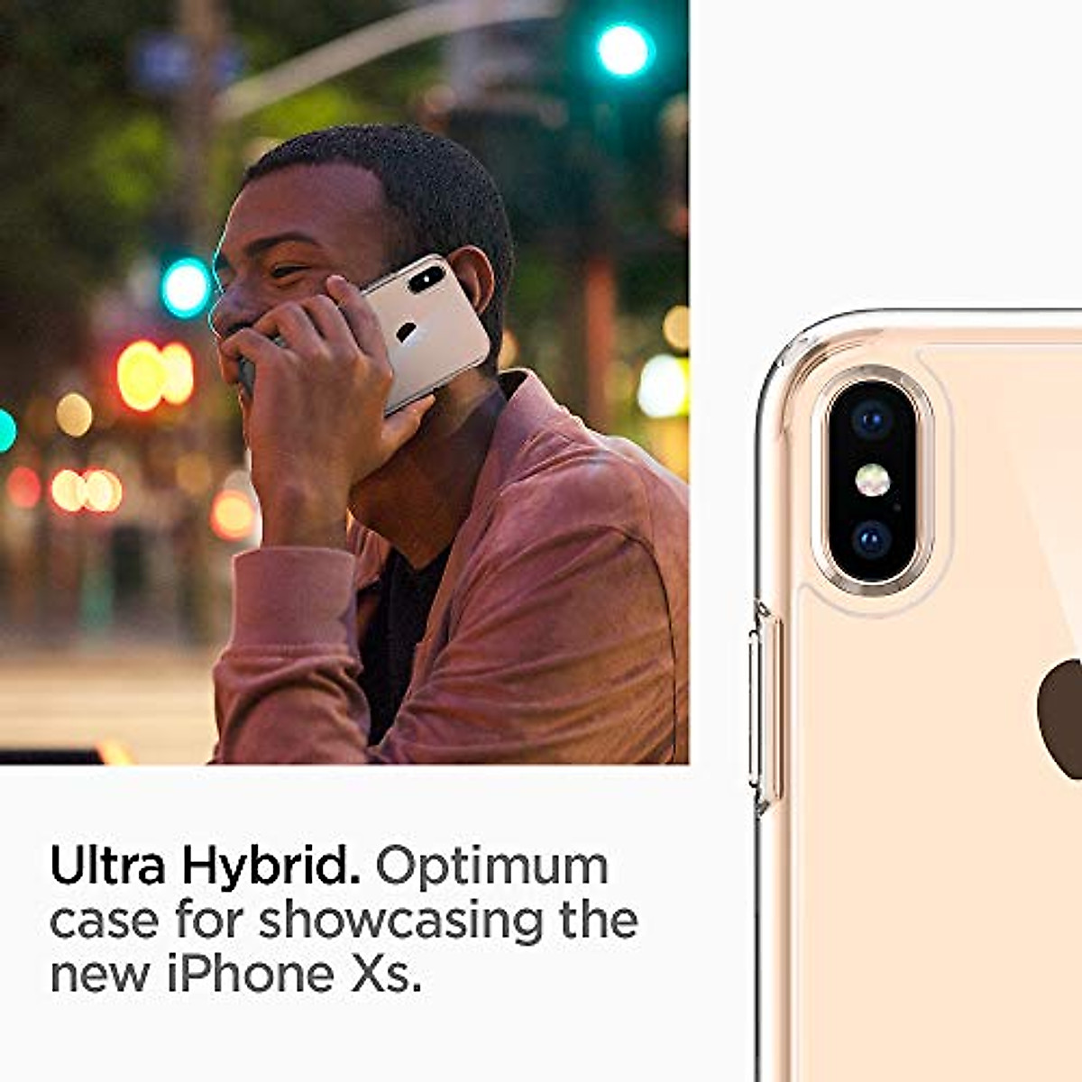 Spigen Ultra Hybrid Designed for iPhone Xs Case (2018) / Designed for iPhone X Case (2017) - Crystal Clear