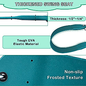 Highpro Swings Seats Heavy Duty with 65 Inches Chain Plastic Coated and 2 Hooks, Playground Swing Set Accessories Replacement, Support 250lb (Green)