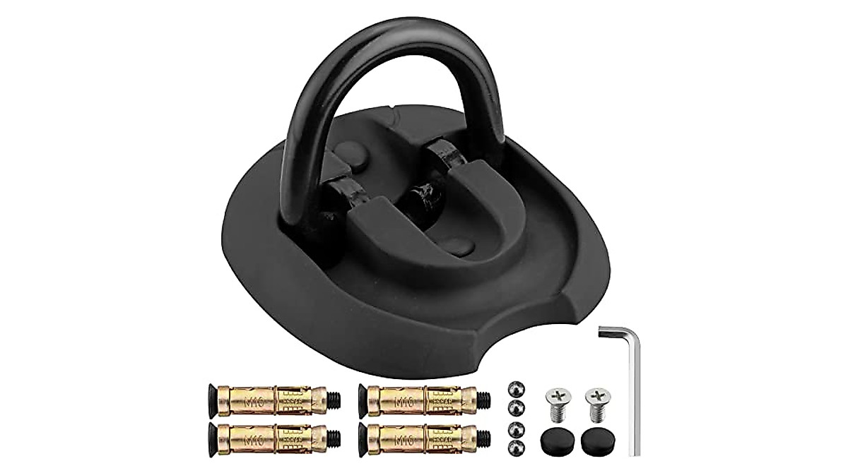 EYPINS Heavy Duty Security Ground Anchor for Bike Locking