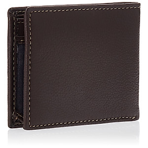 Timberland mens Wellington Leather Rfid Bifold Commuter Security Wallet, brown, One Size