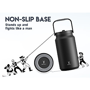 Meoky 50 oz Tumbler with Handle, Stainless Steel Vacuum Insulated Water Bottle, Keeps Cold for 36 Hours, 100% Leak Proof, BPA-free, Non-slip Base (Night