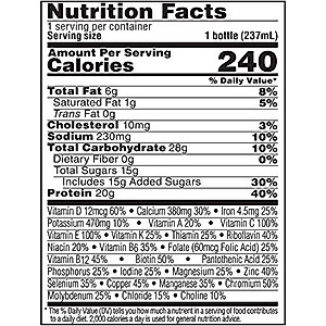 BOOST High Protein Ready to Drink Balanced Nutritional Drink, Rich Chocolate, 8 FL OZ (Pack of 6)