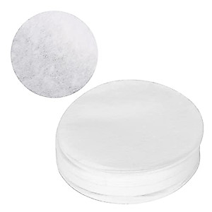 YYQTGG Coffee Filters, Paper Filters 60mm Round Coffee Maker Filters Safe Moka Pot Filter Unbleached Paper Heat Resistance for Coffee Mocha (Brown)