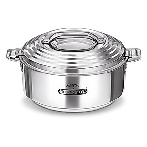 MILTON GALAXIA 10000 Stainless Steel Casseroles, (8250 ml, Silver)