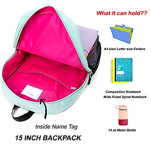 HawLander Preschool Backpack for Toddler Girls, Kids School Bag, Ages 3 to 7 years old, Mini, Purple