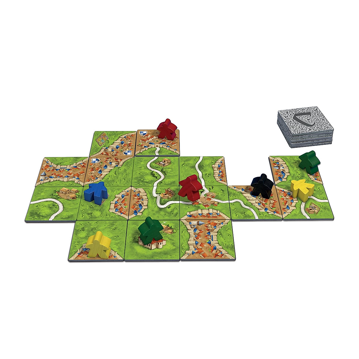 Carcassonne Hunters & Gatherers Board Game - Prehistoric Adventure with New Tiles & Meeples! Strategy Game for Kids and Adults, Ages 8+, 2-5 Players, 40 Minute Playtime, Made by Z-Man Games