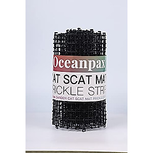 OCEANPAX Scat Cat Mat with Spikes Prickle Strips Digging Stopper Pest Repellent Spike Deterrent Mat, 78 inchx11 inch and 13FT