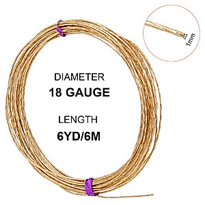 BENECREAT 20Ft Engraved Textured Brass Wire, 20 Gauge Jewelry Craft Copper Wire for Ring Making, Beading Wrapping and Other Jewelry Craft