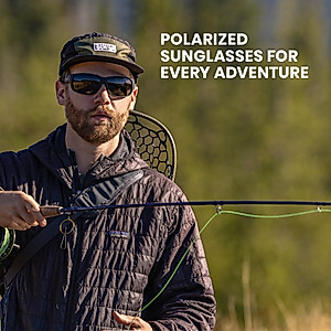 Suncloud Milestone Polarized Sunglasses – 100% UV Protection – Comfortable Fit, Trendy Design – for Men & Women – Black + Polarized Green Mirror Lenses