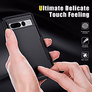 Vinve Case Compatible with Google Pixel 7 Pro, [Military Grade] Heavy Duty Shockproof Hybrid Rugged Bumper Protective Case for Pixel 7 Pro (Black)