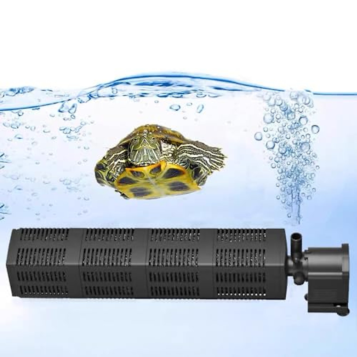 660 GPH Submersible Aquarium Internal Filter Pump for (Up to 220 Gallon) Fish and Turtle Tank and Pond with Chemical, Physical, and Biological Filtration