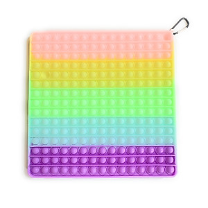 Pop It Glow in The Dark Bubble Pop Fidget Autism Sensory Toys 225 Bubble Popper Toy & Bubble Popper Keychain Stress Relief ADHD