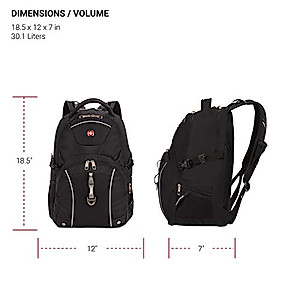 SwissGear 3258 Laptop Backpack, Black, 18.5-Inch