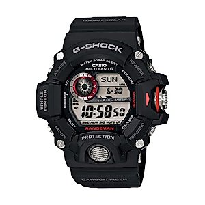 Casio Men's GW-9400J-1JF G-Shock Digital G Rangeman Series Multiband 6, Black Watch