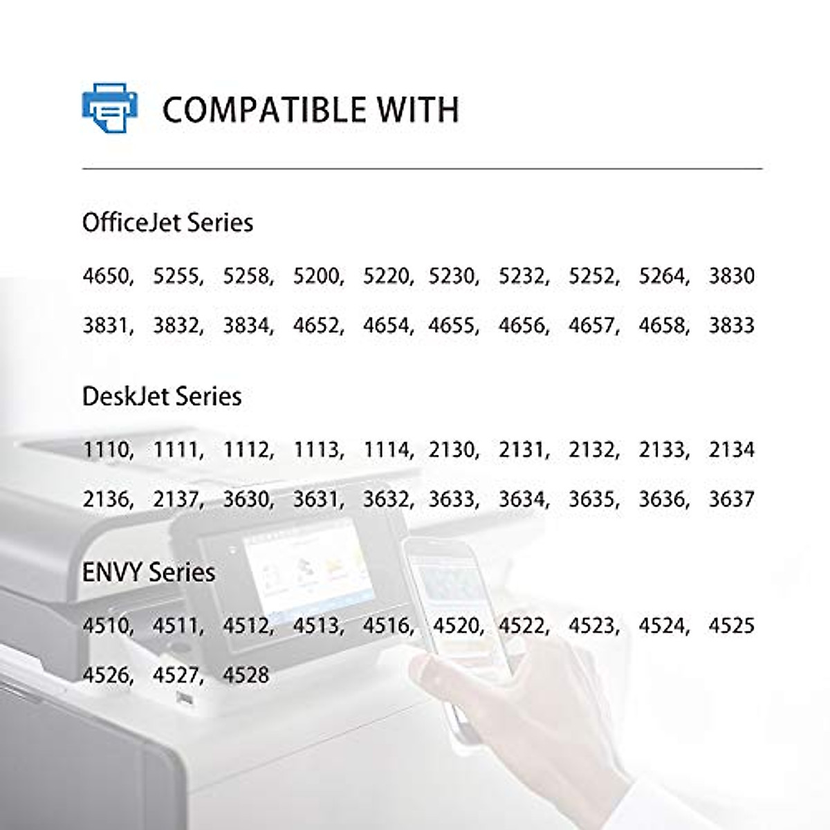 TEINO 63 63XL Remanufactured Ink Cartridge Replacement for HP 63XL 63 XL use with HP ENVY 4520 4512 4510 OfficeJet 4650 5255 3830 5258 5252 3833 4652 DeskJet 1112 2130 3630 3632 (2 Black, 1 Tri-color)