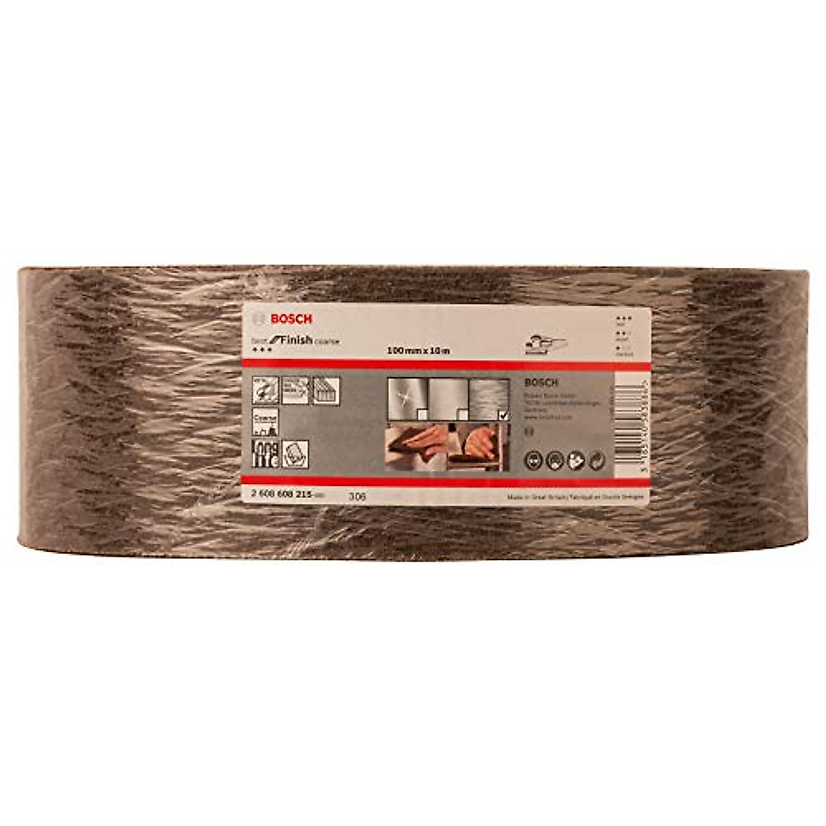Bosch 2608608218 Fleece Role for Expert Finish, 10 M, 100 mm, Very Finely GP, Green, 100 x 10000 mm