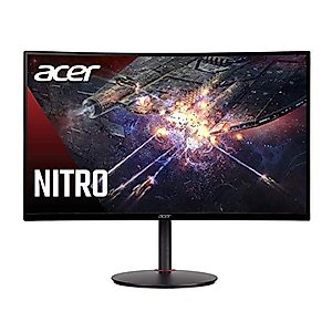 Acer Nitro XZ270 Xbmiipx 27" 1500R Curved Full HD (1920 x 1080) VA Zero-Frame Gaming Monitor with Adaptive Sync, 240Hz Refresh Rate and 1ms VRB (Display Port & 2 x HDMI 2.0 Ports) , Black