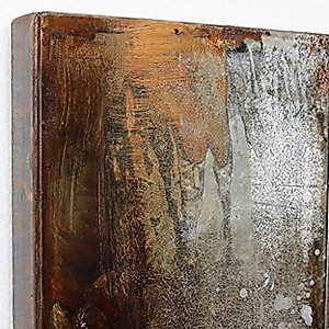 Empire Art Direct "Water Lilly Pads 1" Mixed Media Hand Painted Iron Wall Sculpture by Primo