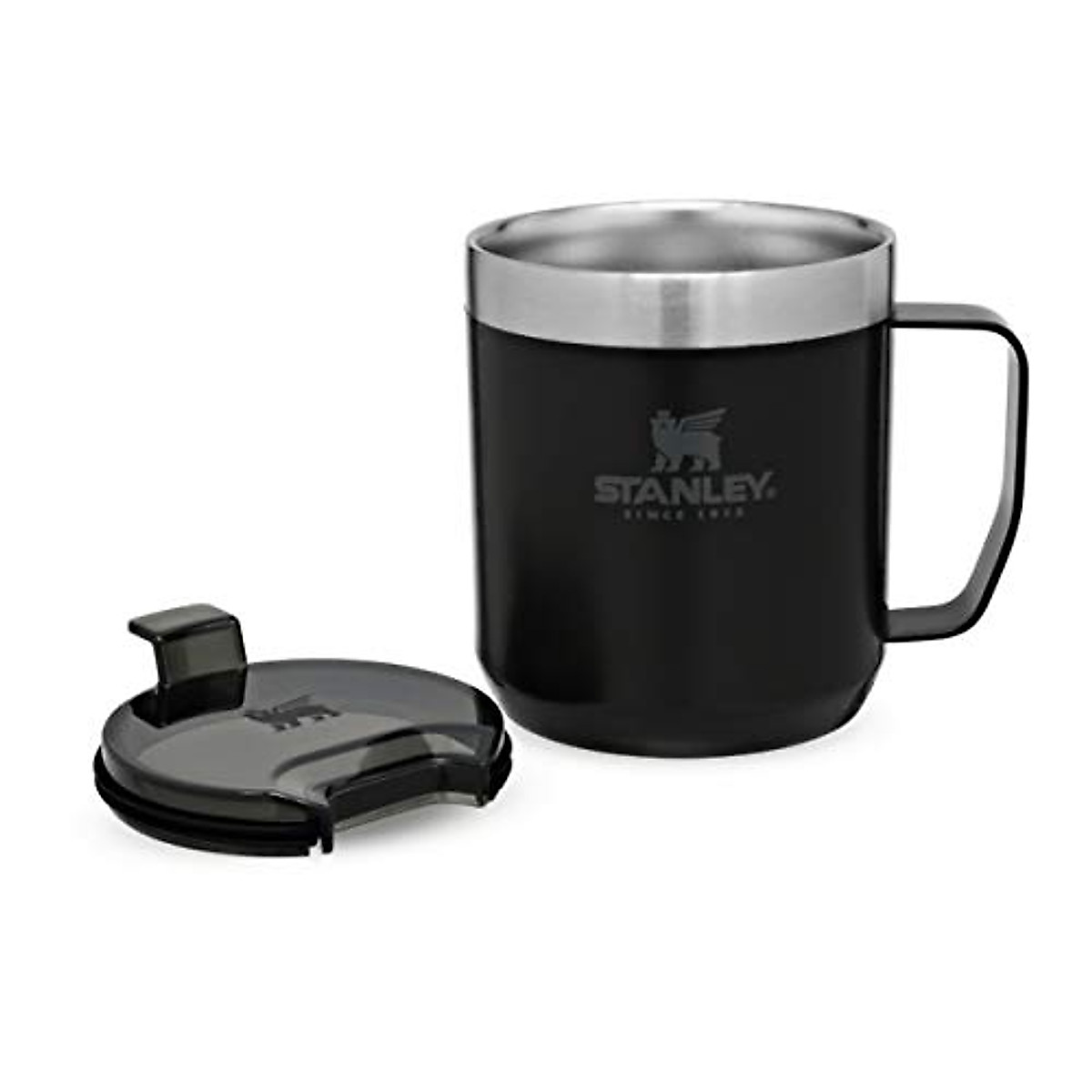 Stanley Classic Legendary Vacuum Insulated Tumbler-Stainless Steel Camp Mug, 1 Count (Pack of 1), Matte Black