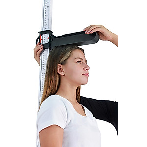 DETECTO PHR Portable Stadiometer Height Measuring Rod 4.5-81 Inch/11.5-205 cm, Accurate Scale Height Measuring Tool for Office Clinic Wall Adult Kids