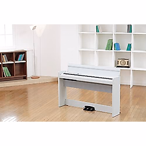 KORG LP-380U Digital Home Piano with 88-Key Fully Weighted Keyboard, Built-in Speakers, Furniture Stand, and 3-Pedal Unit (LP-380-WH U)