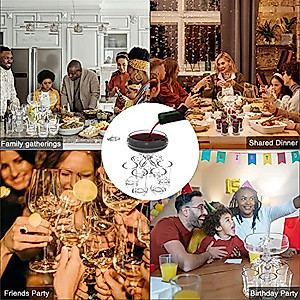 ALEVMOOM 6 Shot Glass Dispenser and Holder Dispenser For Filling Liquids Multiple 6 Shot Dispenser,Bar Shot Dispenser,Cocktail Dispenser,Carrier Liquor Dispenser Drink Tool,Dispenser With Slogan