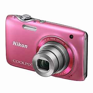 Nikon COOLPIX S3100 14 MP Digital Camera with 5x NIKKOR Wide-Angle Optical Zoom Lens and 2.7-Inch LCD (Pink)