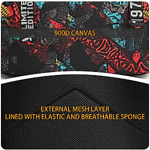 AUOBAG Canvas Backpack for men School bag for boys Bookbag for teenage with USB Charging Port Fits 15.6 Inch Notebook (Black)