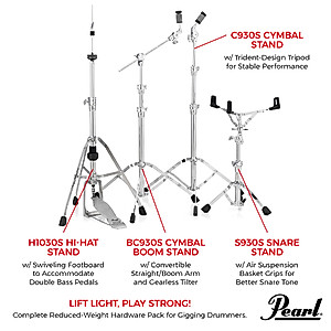 Pearl Drum Hardware Pack, 4 Pc Set (HWP930S)