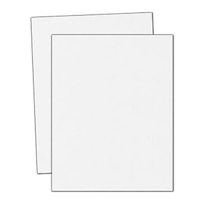 20 Sheets, Heavy White Cardstock - 8.5" x 11", 110 lb (300 gsm)