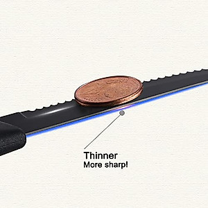 Wanbasion Black Stainless Steel Serrated Steak Knives Set of 8, Steak Knives Dishwasher Safe -Scratch Resistant