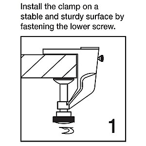 Americanails Original FlexiLamp - LED Table Desk Lamp - Removable Clamp - Adjustable Lighting for Nail Stations - Manicure Table Light - Flexible Arm - 48 LED Beads - 300 Lumens