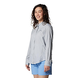 Columbia Women’s PFG Tamiami™ II Long Sleeve Shirt, Cirrus Grey, Large