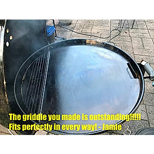 Griddle Plate for Weber Kettle Charcoal Grill (For 22.5-inch Weber Kettle Grill)