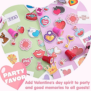 JOYIN 1000+ Valentine Day Hearts Arts and Crafts Party Favor Supplies Accessories (Stickers, Tattoos, Stampers) for Valentine’s School Classroom Rewards Prizes, Exchange Gifts