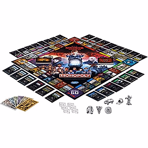 MONOPOLY: Netflix Stranger Things Edition Board Game for Adults and Teens Ages 14+, Game for 2-6 Players, Inspired by Stranger Things Season 4, Multicolor