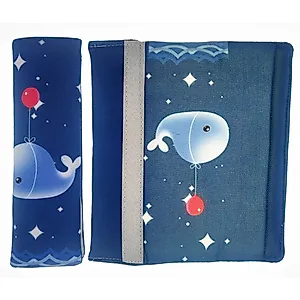 JBBERTH Auto Car Seat Belt Covers Shoulder Pads 2Pcs One Pair (Whale)